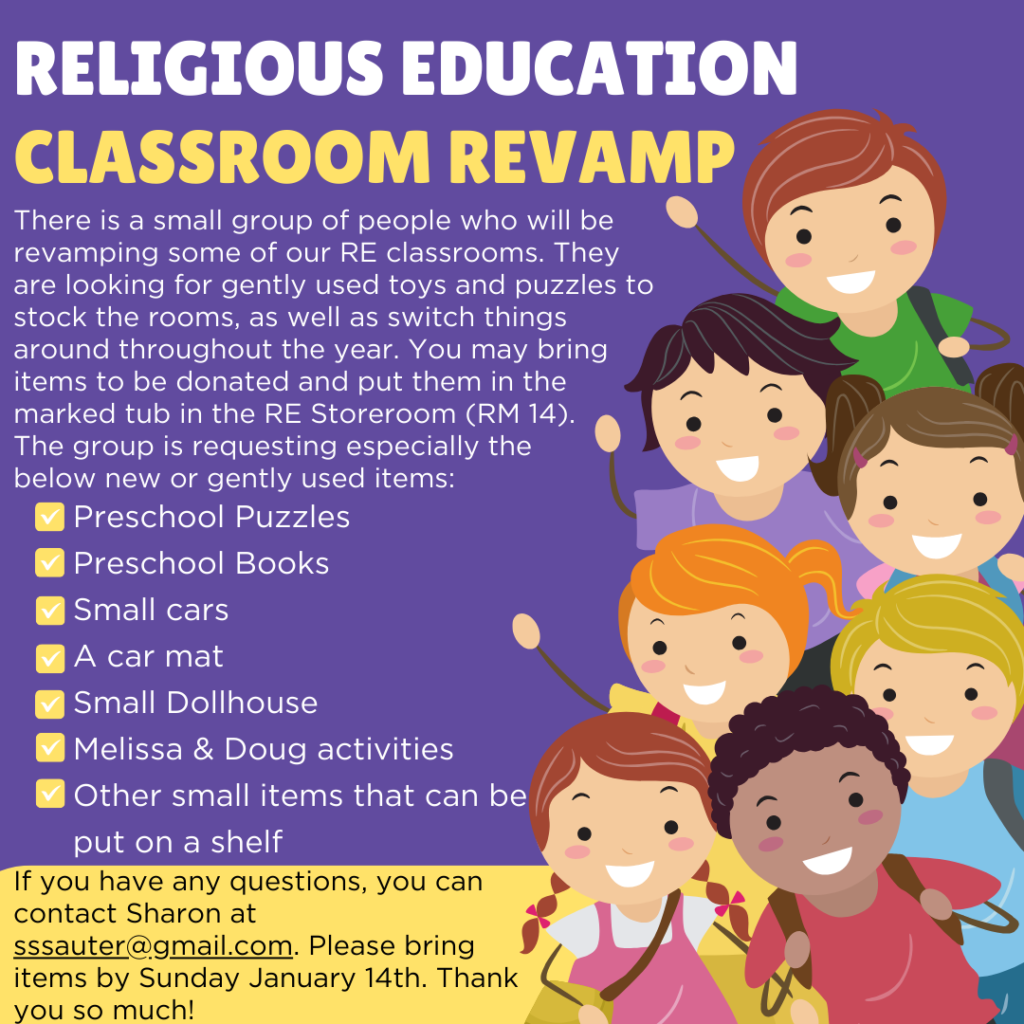 Religious Education Classroom Revamp - People's Church - Kalamazoo, MI